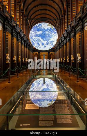 Gaia by Luke Jerram, at the Book of Kells and Old Library tour in ...