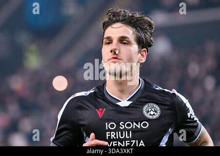 Udinese's Nicolo Zaniolo portrait during Udinese Calcio vs SS Lazio ...
