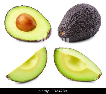 Avocado fruit composition isolated Stock Photo - Alamy