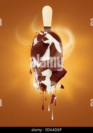 Background from broken pieces of ice. Texture, pattern, closeup Stock ...