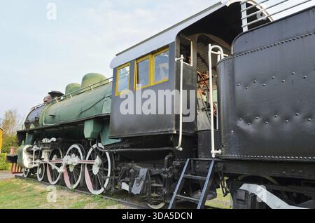 Ancient steam locomotive of Thailand Stock Photo - Alamy
