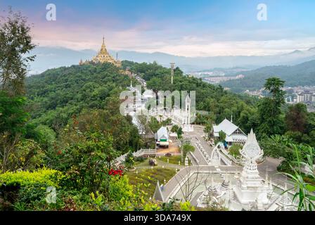 Meng Huan Grand Golden Pagoda Park, Dehong, Yunnan, China Stock Photo ...