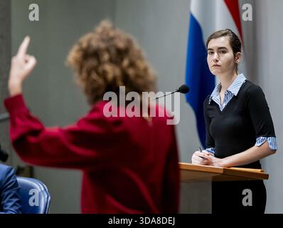 THE HAGUE - Lidewij de Vos (FVD) during a debate in the House of ...