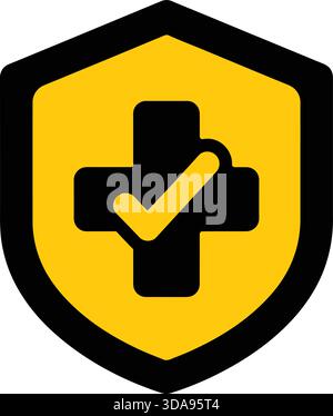 medical shield with cross Stock Vector Image & Art - Alamy