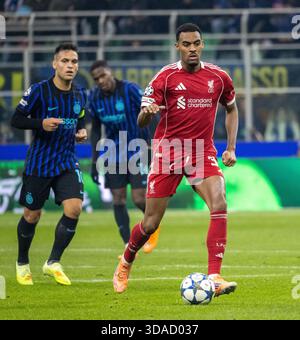 Ryan Gravenberch of Liverpool with the ball during the Emirates FA Cup ...