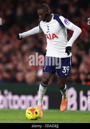 Randal Kolo Muani of Tottenham Hotspur comes on during the Premier ...