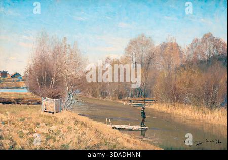 Johansson Carl - Spring Landscape 1 Stock Photo - Alamy