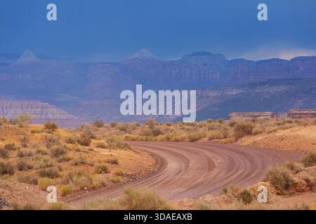 American landscapes- prairie and cliffs, Utah, USA Stock Photo - Alamy