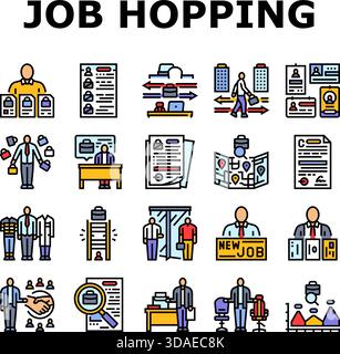 hopping icons Vector Stock Vector Image & Art - Alamy