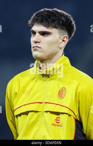 Davide Bartesaghi of AC Milan looks dejected during the Serie A ...