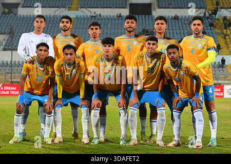 Egypt players pose for a team photo prior to first half World Cup Group ...