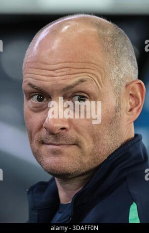 Alex Neil manager of Millwall arrives at stadium ahead of Emirates FA ...