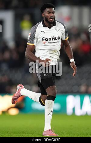 Derby County's Patrick Agyemang during the Sky Bet Championship match ...