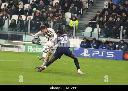 Kenan Yildiz (Juventus FC) dangerous action during Juventus FC vs US ...