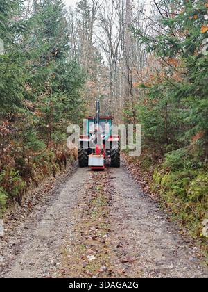 Tractor and heavy machinery in logging and forestry Tractor and heavy ...