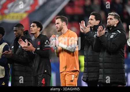 Leverkusen, Germany. 10th Dec, 2025. Soccer: Champions League, Bayer ...