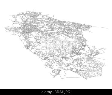 Oxford city map, England, the United Kingdom. Detailed administrative ...