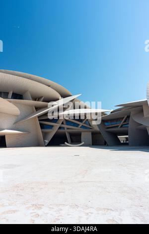 Tourists visit The National Museum of Qatar during the World Cup soccer ...