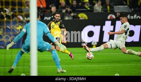 From left: Albian Hajdari, goalkeeper Oliver Baumann (Hoffenheim ...