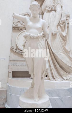 Possagno, Italy DEC 10 2025: Plaster statue of Hebe - Ebe - by Antonio ...