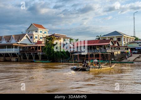 The ferry port on Don Det - one of the '4000 Islands' ( Si Phan Don ...