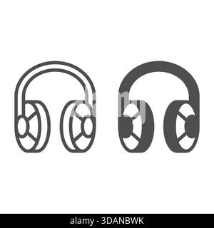 Winter headwear headphones icon, outline style Stock Vector Image & Art ...