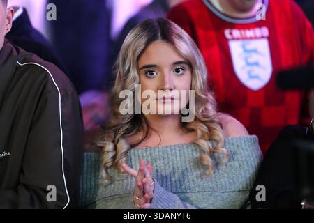 Luke Littler's girlfriend Faith Millar after the final of the Paddy ...