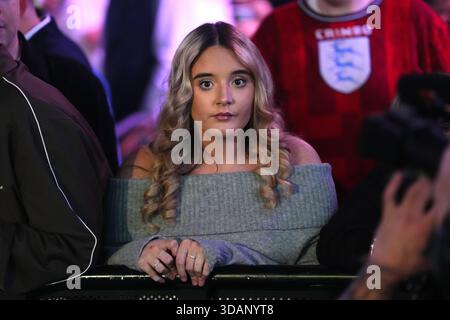 Luke Littler's girlfriend Faith Millar after the final of the Paddy ...