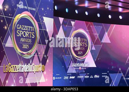 Milano, Italy. 11th Dec, 2025. Urbano Cairo and Lorenzo Musetti attends ...