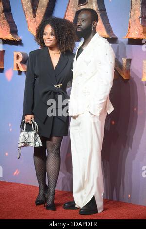 Fleur East and Marcel Badiane-Robin attend the UK Premiere of 'Avatar ...