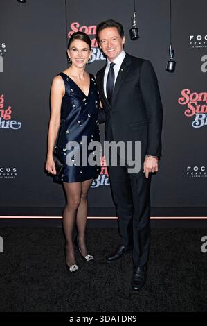 Hugh Jackman with partner Sutton Foster at the world premiere of the ...
