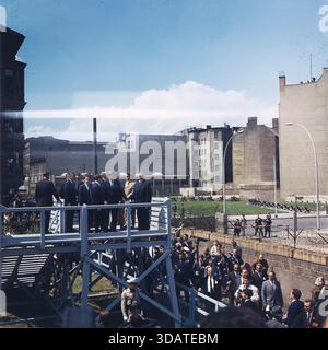 Berlin, June 1963. US President John F. Kennedy, German Chancellor ...