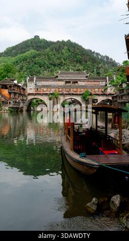 Fenghuang Ancient Town. Located in Fenghuang County. Southwest of HuNan ...