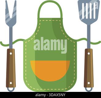 Hanging kitchen tools simple vector line icon. Symbol, pictogram, sign ...
