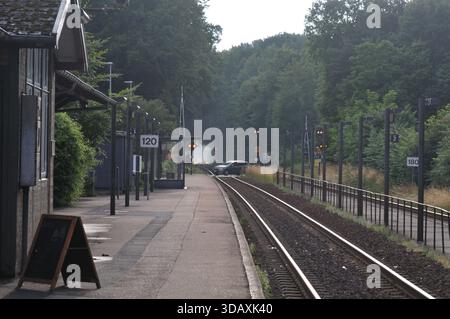 Jyderup Denmark. 04 July 2021, Danish public train transport in danish ...