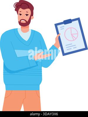 man cartoon infographic statistics Stock Vector Image & Art - Alamy