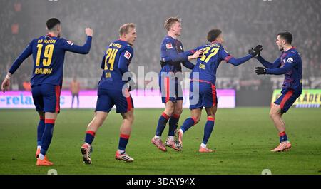 from left: Conrad Harder, Tidiam Gomis (Leipzig) Hamburg, January 27 ...