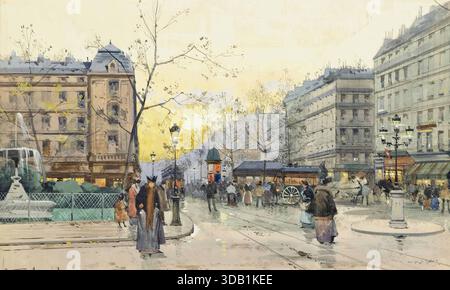 Eugène Galien-Laloue, Paris, La Porte Saint-Denis, (Paris, la Porte ...