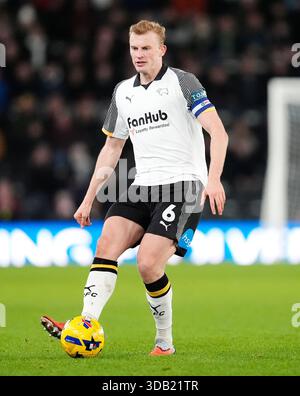 Derby County's Sondre Langas during the Sky Bet Championship match at ...