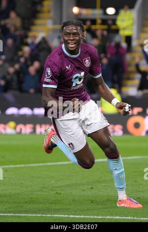 Burnley's Lesley Ugochukwu during the Premier League match at Turf Moor ...
