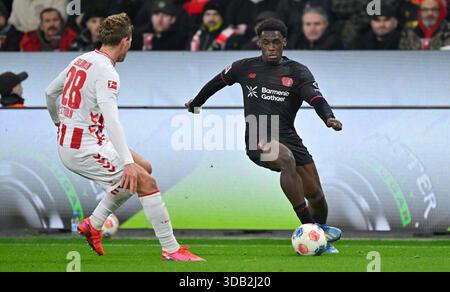 from left Ernest Poku (Leverkusen), Leon Avdullahu Sinsheim, January 17 ...