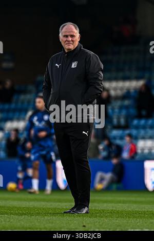 Barrow Interim manager Neil McDonald during the Sky Bet League 2 match ...