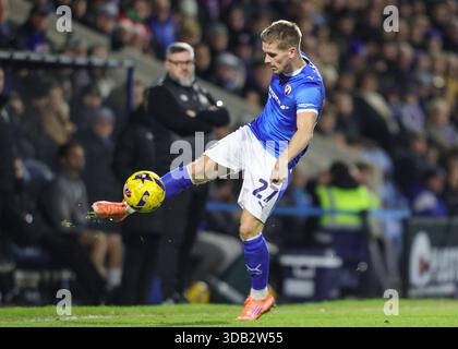Ronan Darcy of Chesterfield controls the ball during the Sky Bet League ...