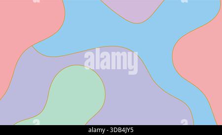 Background abstract overlapping shapes. Minimal composition vector ...