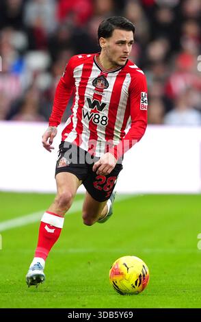 Enzo Le Fee of Sunderland during the Premier League match Sunderland vs ...