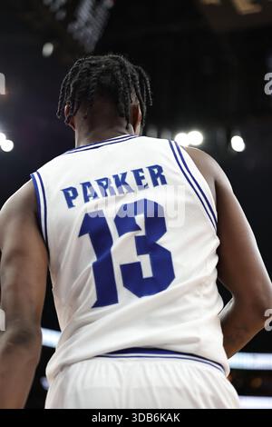 Seton Hall guard Trey Parker (13) after the win at Prudential Center ...