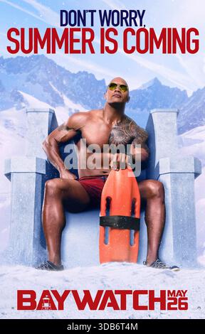 Baywatch (2017) directed by Seth Gordon and starring Dwayne Johnson ...