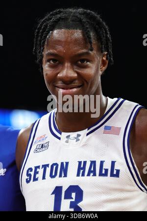 Seton Hall guard Trey Parker (13) at Prudential Center. (Photo by Jess ...