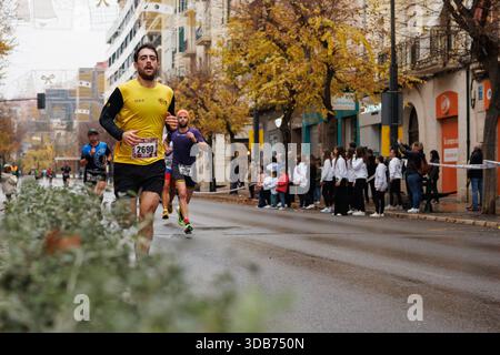 Alcoy, Spain, 12-14-2025: Participants in the Alcoy 2025 half marathon ...