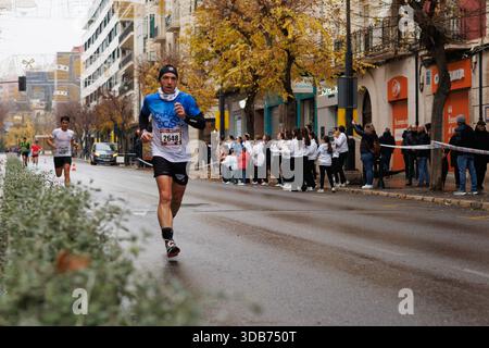 Alcoy, Spain, 12-14-2025: Participants in the Alcoy 2025 half marathon ...